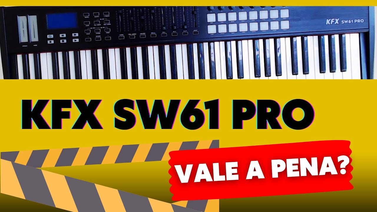 Review e unbox controlador midi KFX SW 61 PRO - YouTube