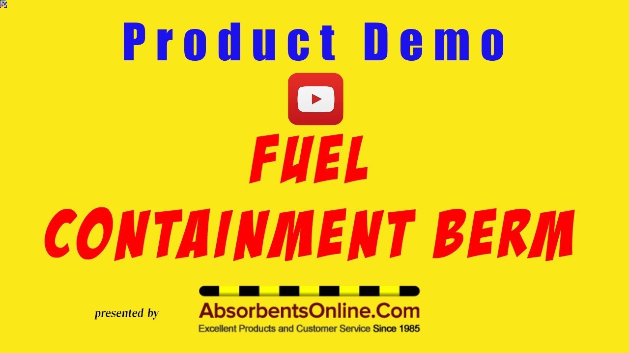 Fuel Containment Berm - Durable, Compact, Portable Spill Containment ...