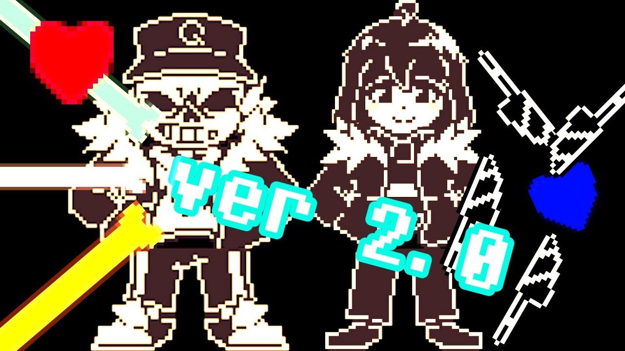 SPMY虚像舞台剧 Sans＆Chara fight ver2.0 completed!!!!!!!! - YouTube