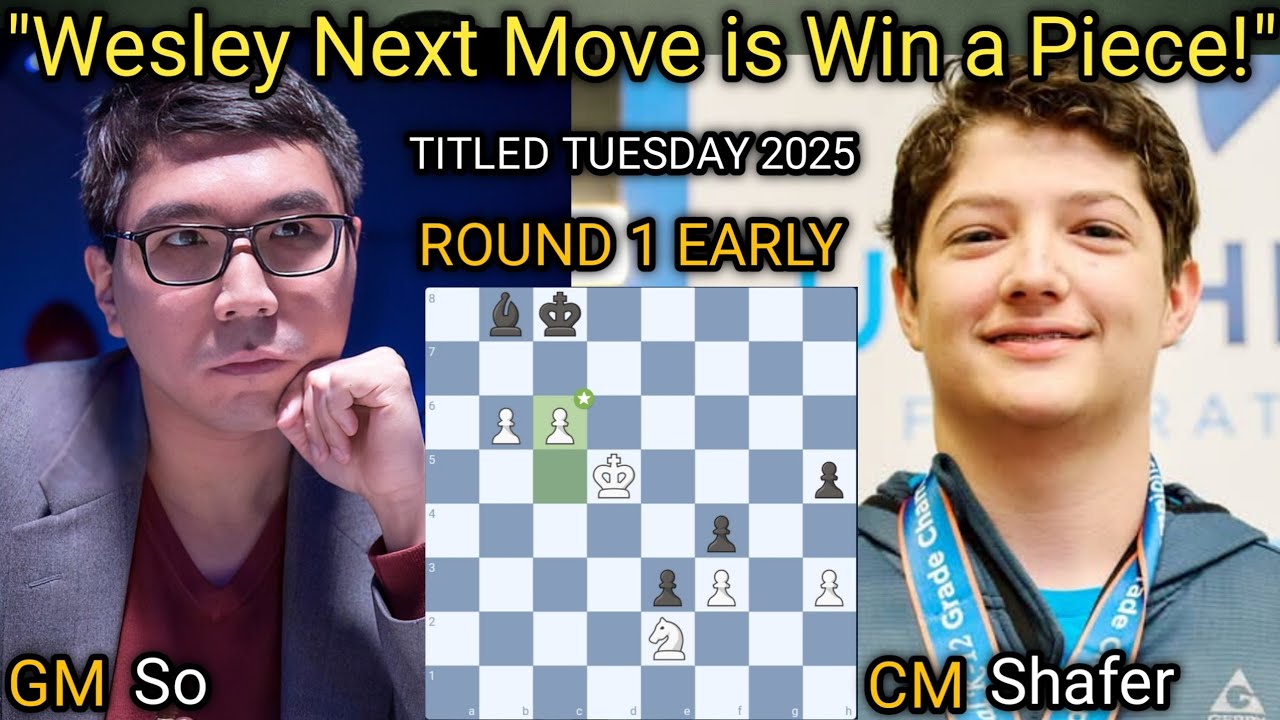 Wesley So VS Logan Shafer | Titled Tuesday Grand Prix 2025 | April 29 ...