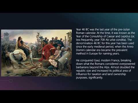 46 BC was 445 days long and is the longest year in human history. - YouTube