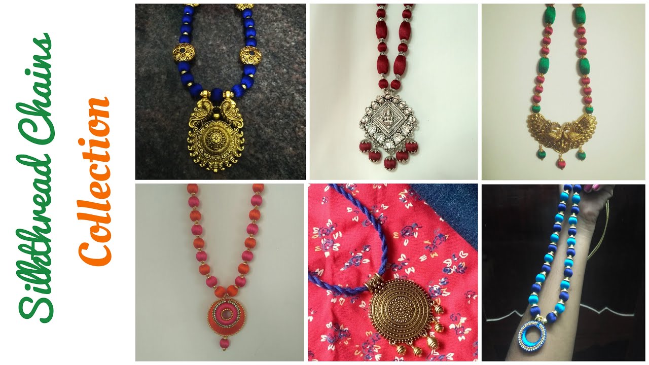 Silkthread chain collections /Trendy wear /Antique collections /Silk ...