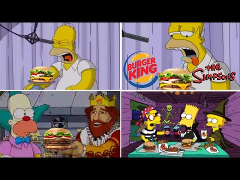 Only The Best The Simpsons Burger King Funny TV Classic Commercials ...