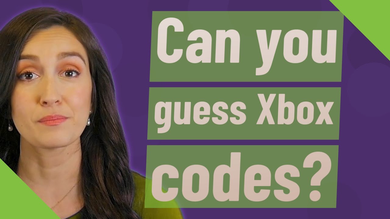 Can you guess Xbox codes? - YouTube