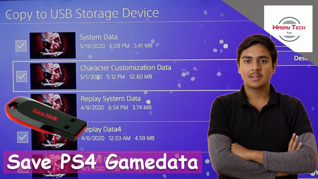 How to Save Game data of PS4 Games in a USB 2020 - YouTube