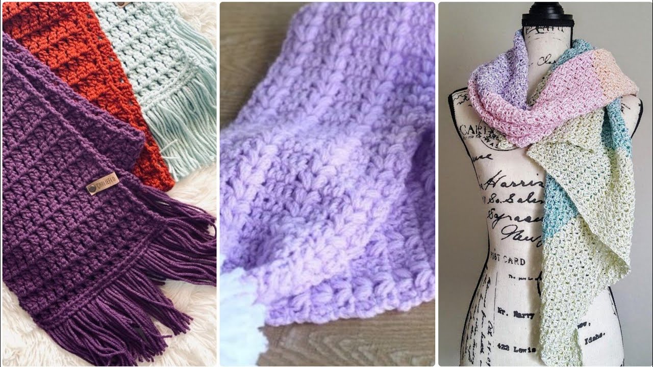 AMAZING AND BEAUTIFUL CROCHET MUFFLER IDEAS - YouTube