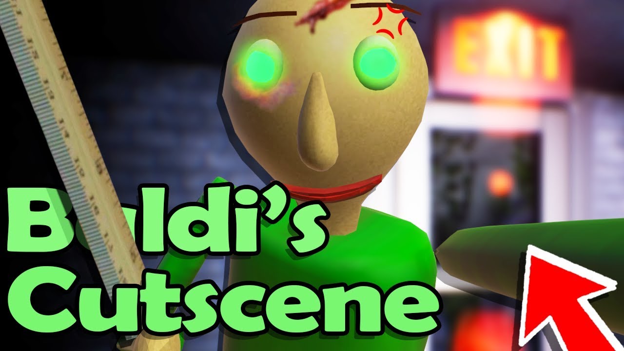Baldi NEW ENDING CUTSCENE! He Chases us HOME!? - Baldi's Basics in ...