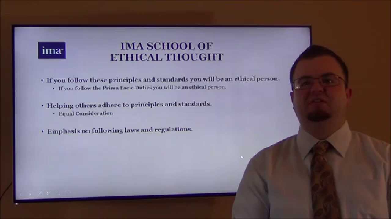 IMA Code of Conduct Analysis - YouTube