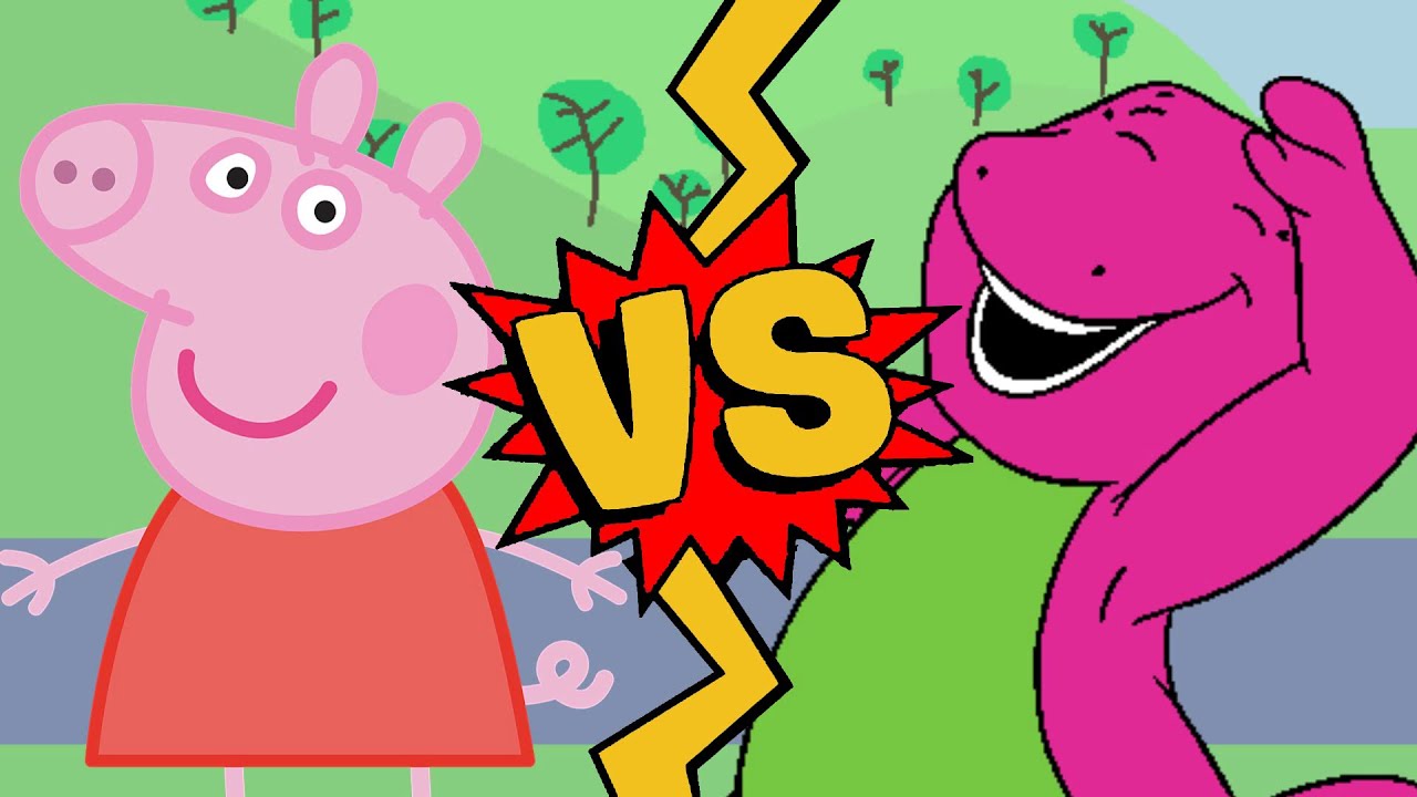 M.U.G.E.N. Battles | Peppa Pig vs Barney - YouTube