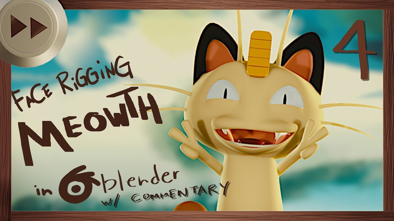Face Rigging MEOWTH in Blender | PART 4 - YouTube