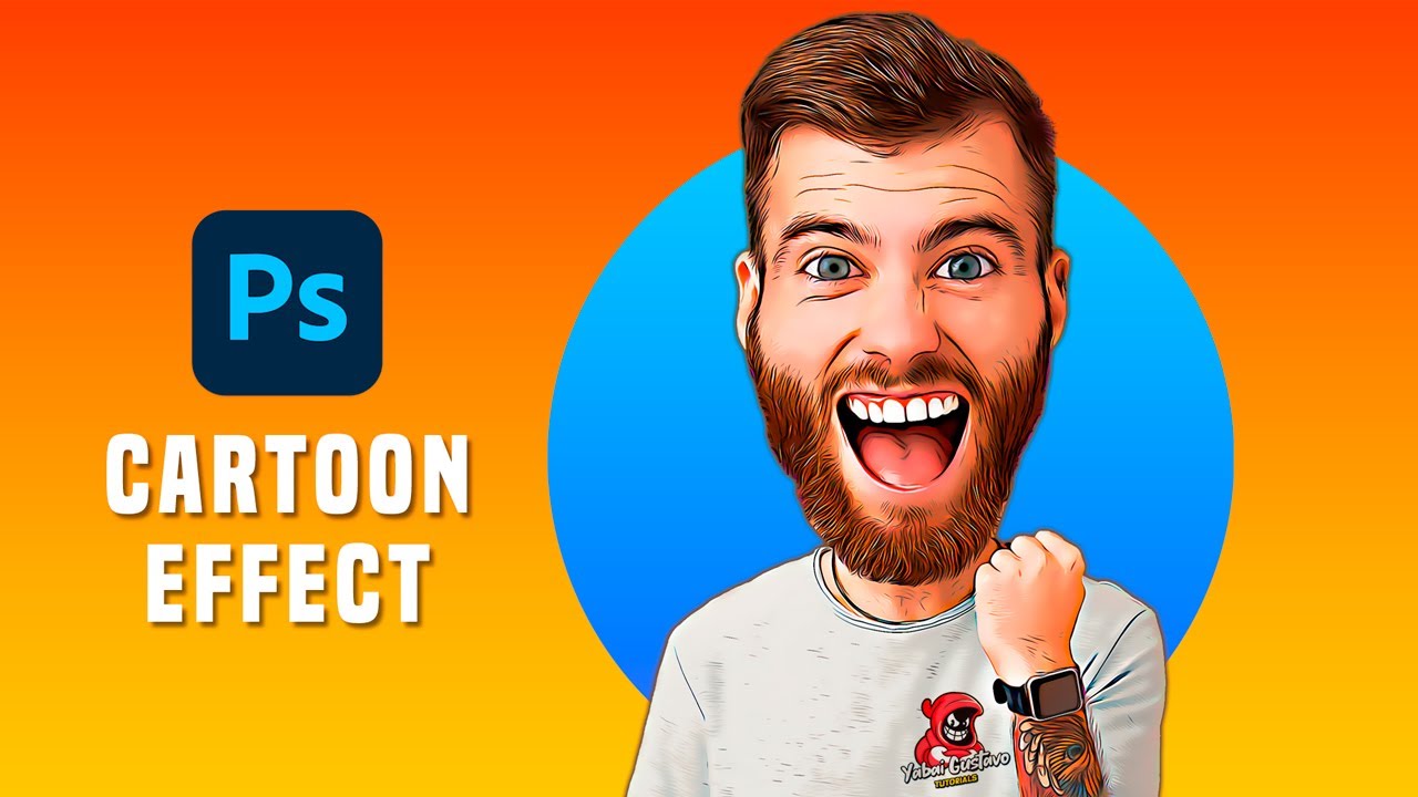 How To Turn Photo To Cartoon Effect Cartoonize Yourself Caricature Photoshop Tutorial