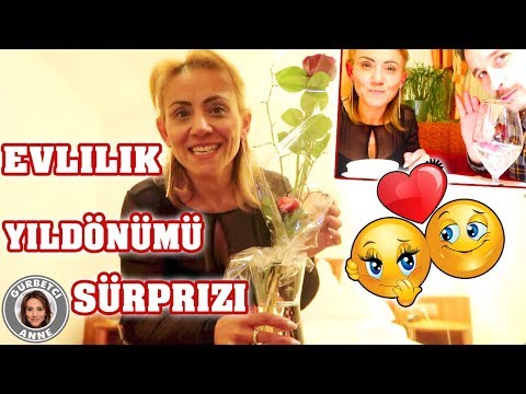 EVLILIK YILDÖNÜMÜ SÜRPRIZIM - Sevgililer günü Özel Vlog - GURBETCI ANNE