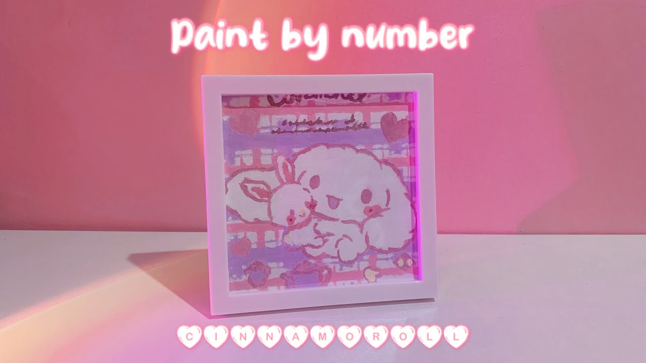 Chill Paint by Numbers Sanrio Cinnamoroll - YouTube