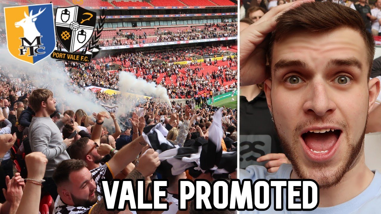 THE MOMENT PORT VALE WON THE LEAGUE 2 PLAYOFF FINAL - YouTube