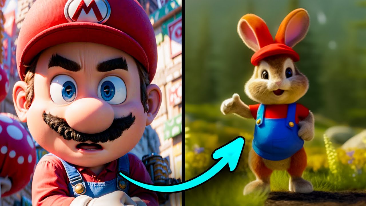 Mario as a Rabbit 🐰 - YouTube