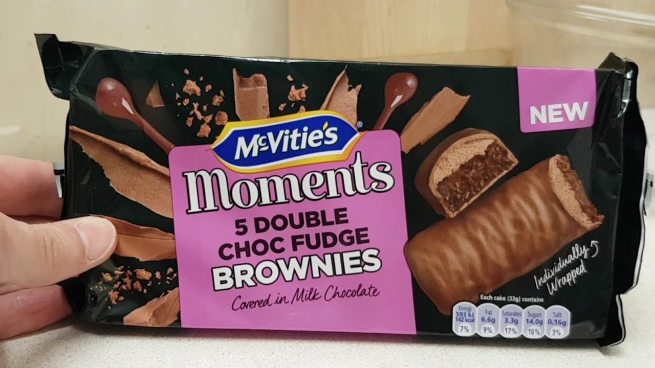 Mcvities Moments Double Choc Fudge Brownies - Random Reviews - YouTube
