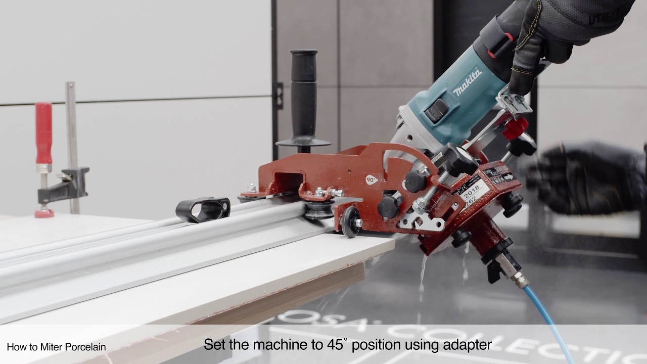 05 PORCELANOSA FACADES HOW TO MITER PORCELAIN - YouTube