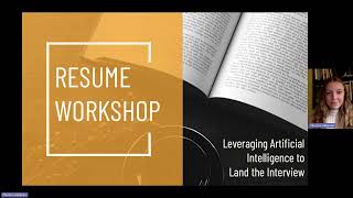 RESUME TUTORIAL | LEVERAGING ARTIFICIAL INTELLIGENCE