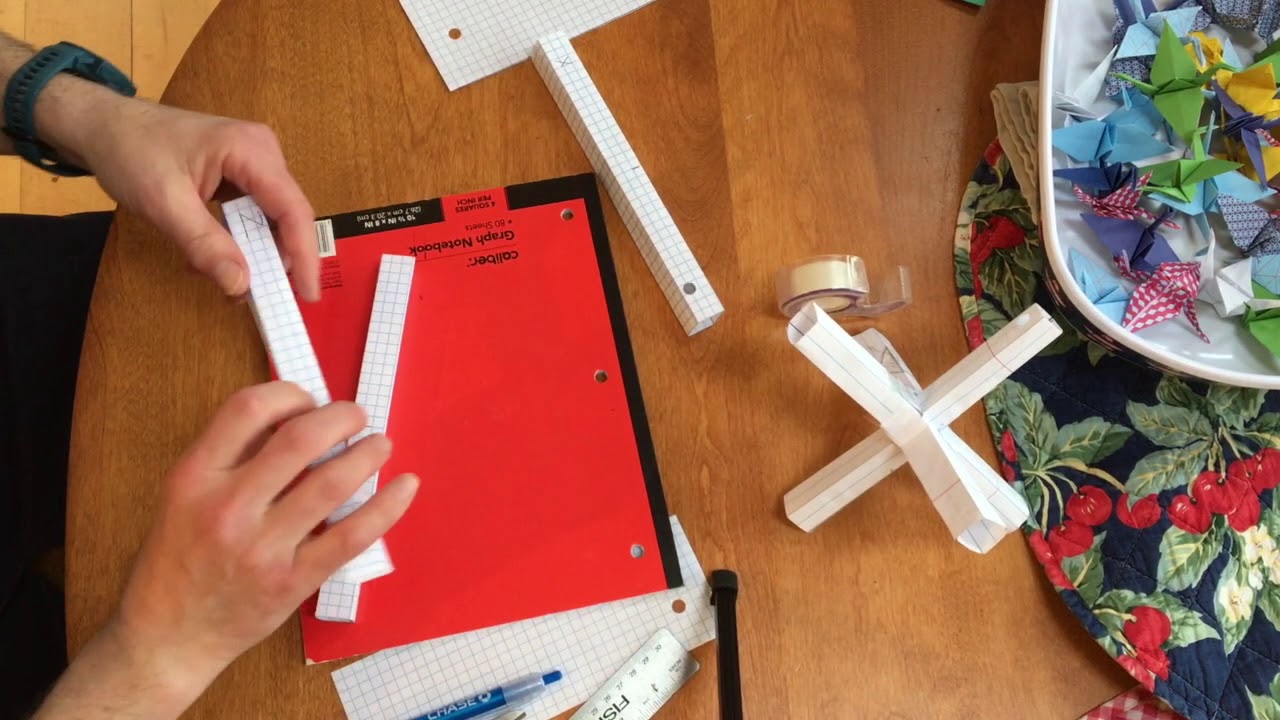Making a paper 3D axis - YouTube