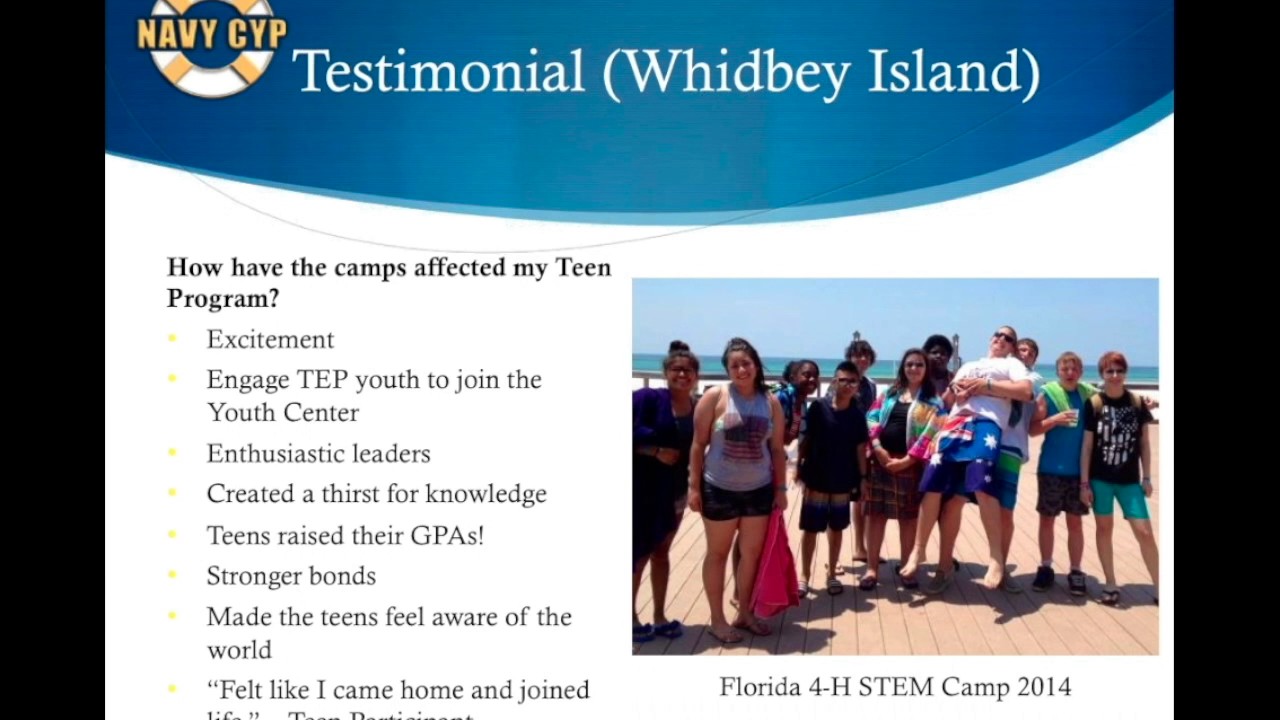 2017 Navy STEAM Camp Program Informational Webinar - YouTube