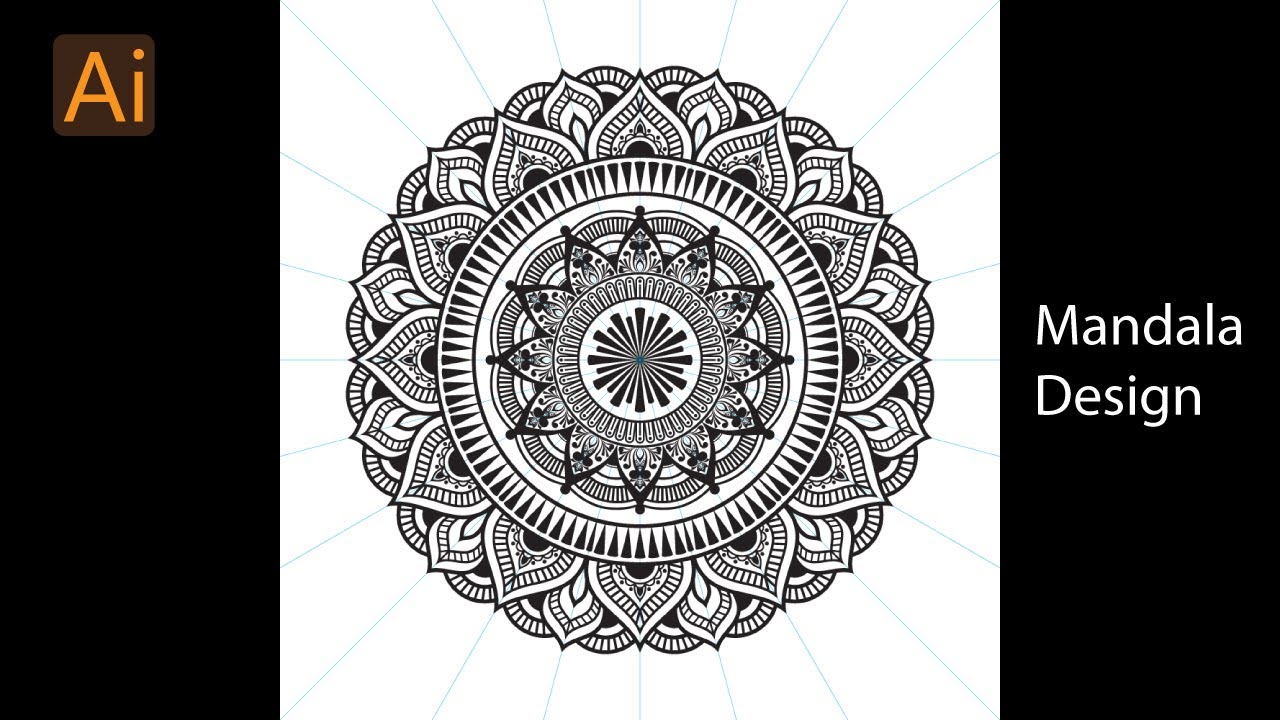 Mandala design on Adobe illustrator #shorts_video #short_mandala_design ...