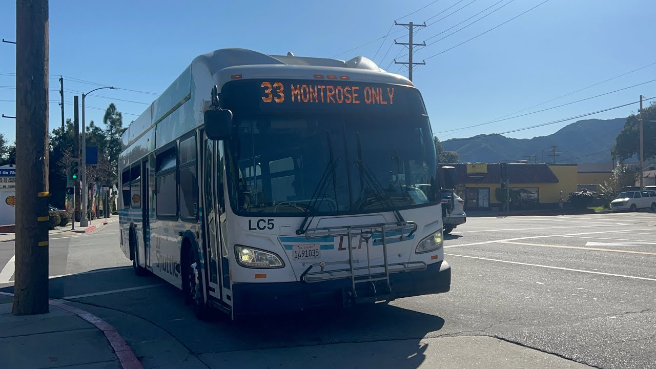 Glendale Beeline 2016 New Flyer XN35 LC5. - YouTube