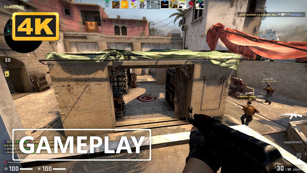 CS:GO Gameplay 4K (No Commentary) - YouTube