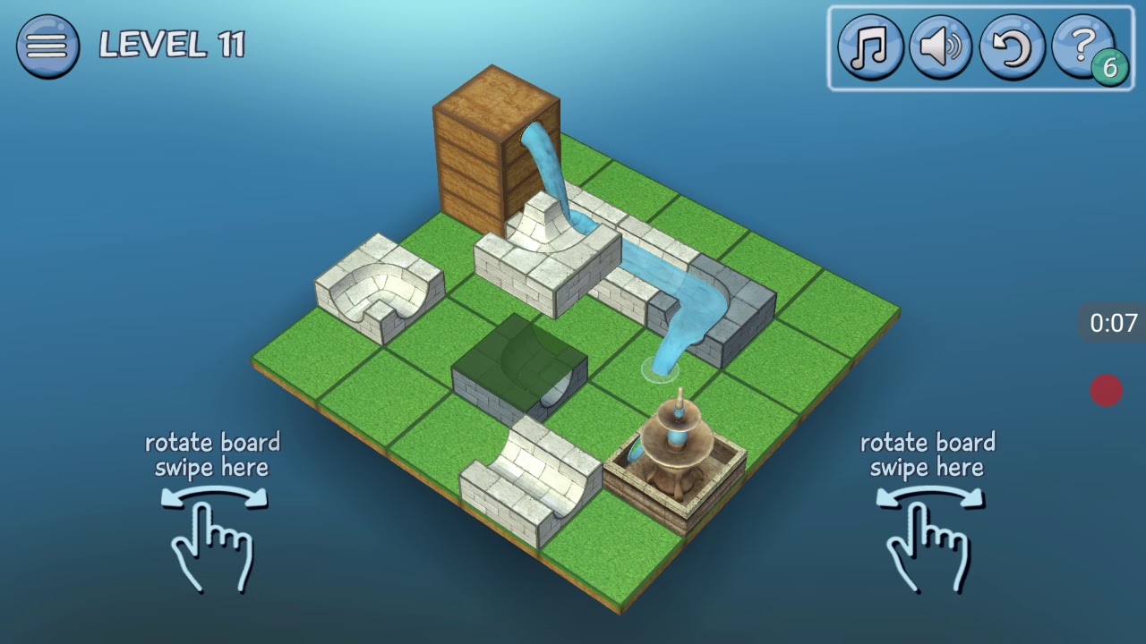Flow water fountain 3D puzzle basic walkthrough level 11 - YouTube