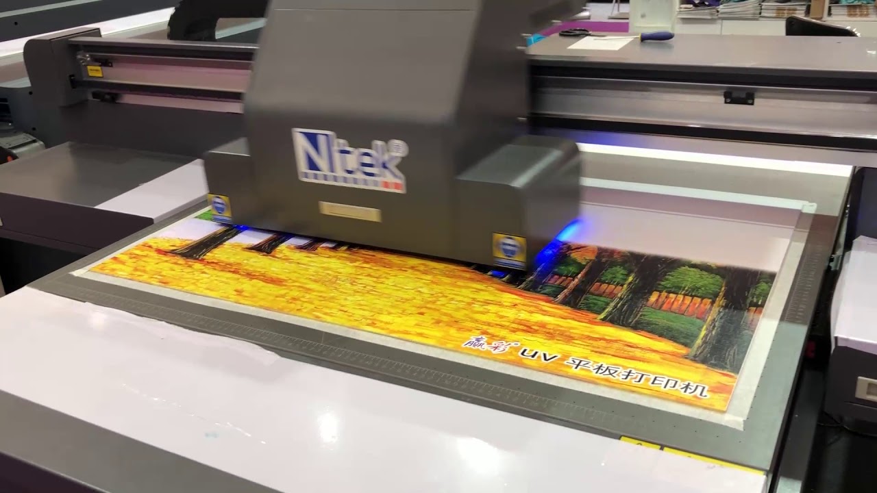 Ntek 6090 UV Printer Small Printing Machine - YouTube