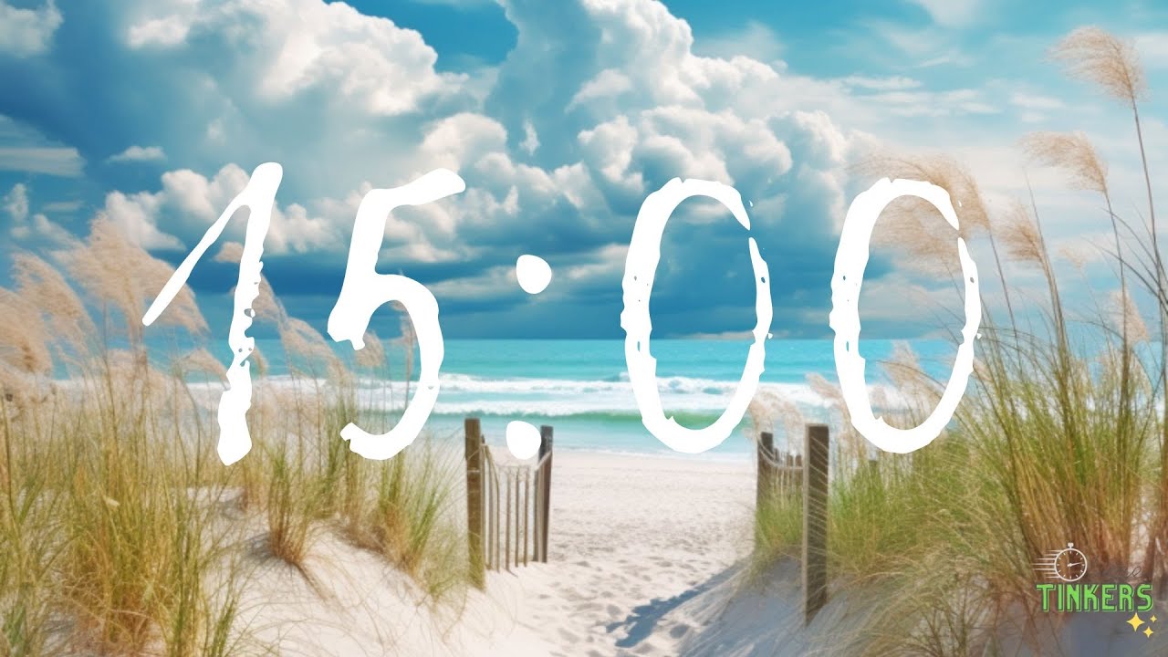 FIFTEEN 15 MINUTE BEACH DUNES COUNTDOWN SILENT TIMER - YouTube
