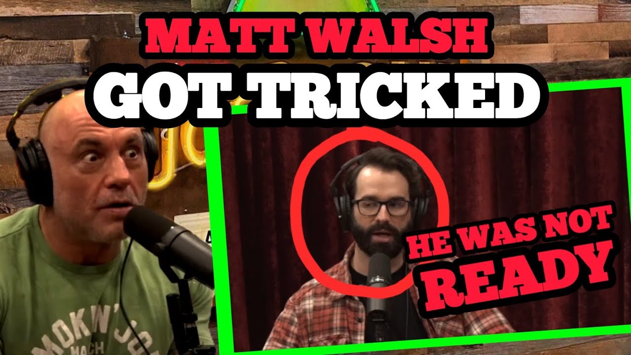 Joe Rogan TRICKED Matt Walsh in to a Moon Landing Debate - YouTube