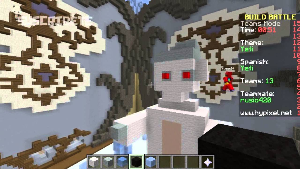 Build Battle: El Yeti!!! | Minecraft - YouTube