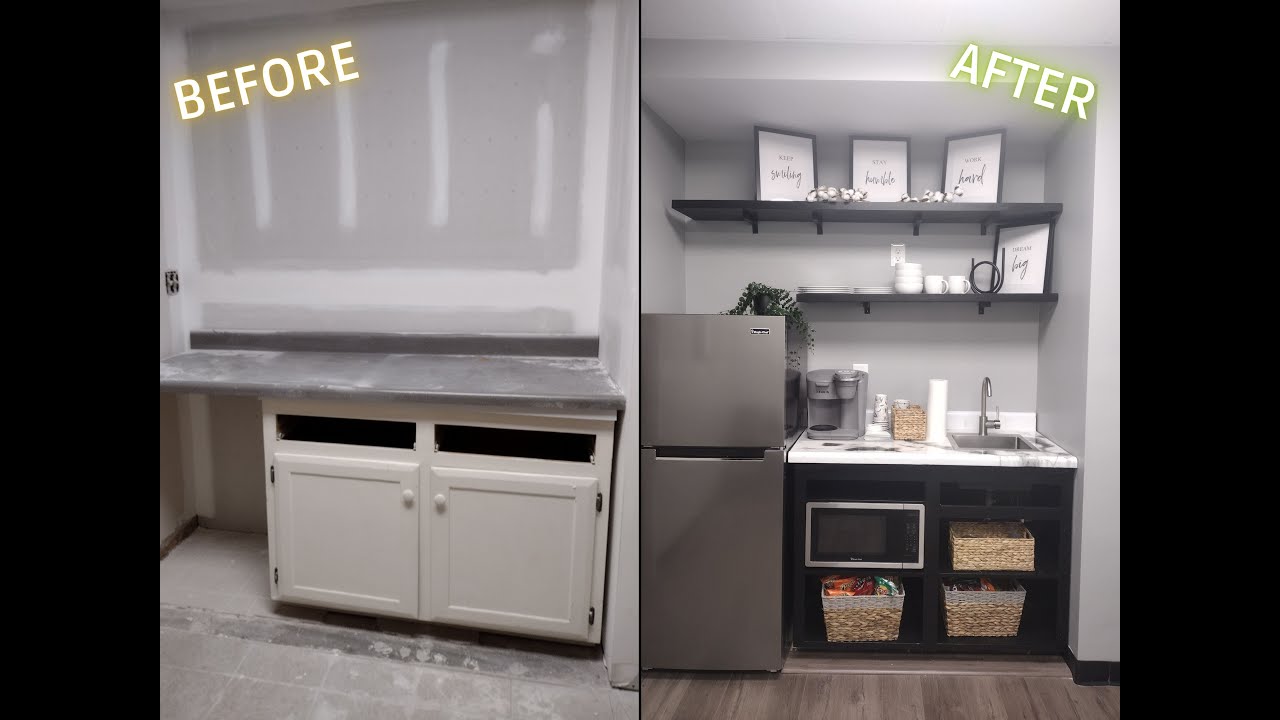The Center DIY Breakroom Makeover - YouTube