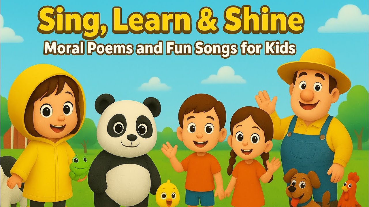 🎶 “Sing, Learn & Shine — Moral Poems | Fun Songs for Kids | Preschool ...