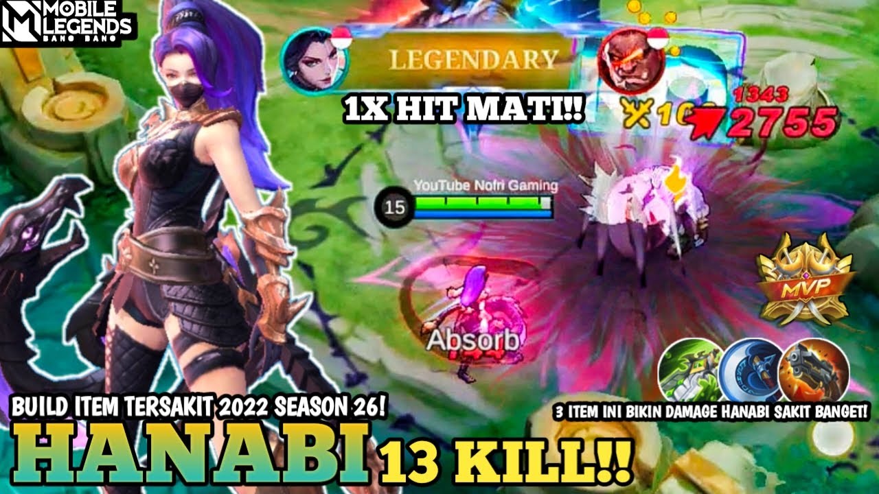TERBARU! BUILD HANABI TERSAKIT 2022 SEASON 26 - ITEM HANABI PALING ...