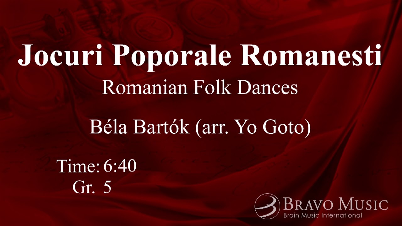 Jocuri Poporale Romanesti (Romanian Folk Dances) by Béla Bartók (arr ...