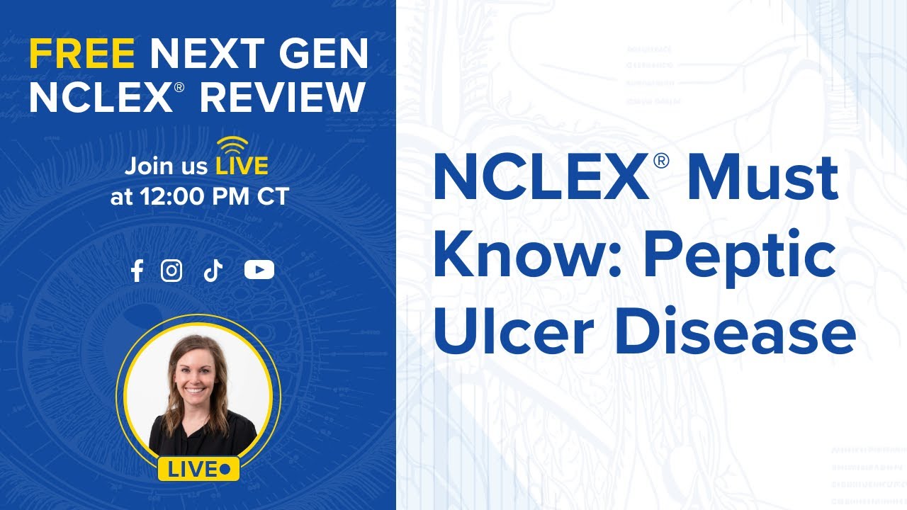 Next Gen NCLEX® Review: Peptic Ulcer Disease - YouTube