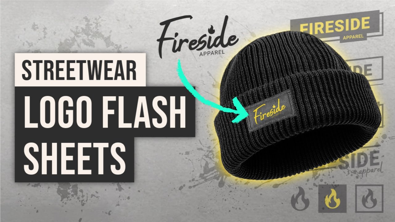 How To Make Y2K Logo Flash Sheets For Your Streetwear Brand - YouTube