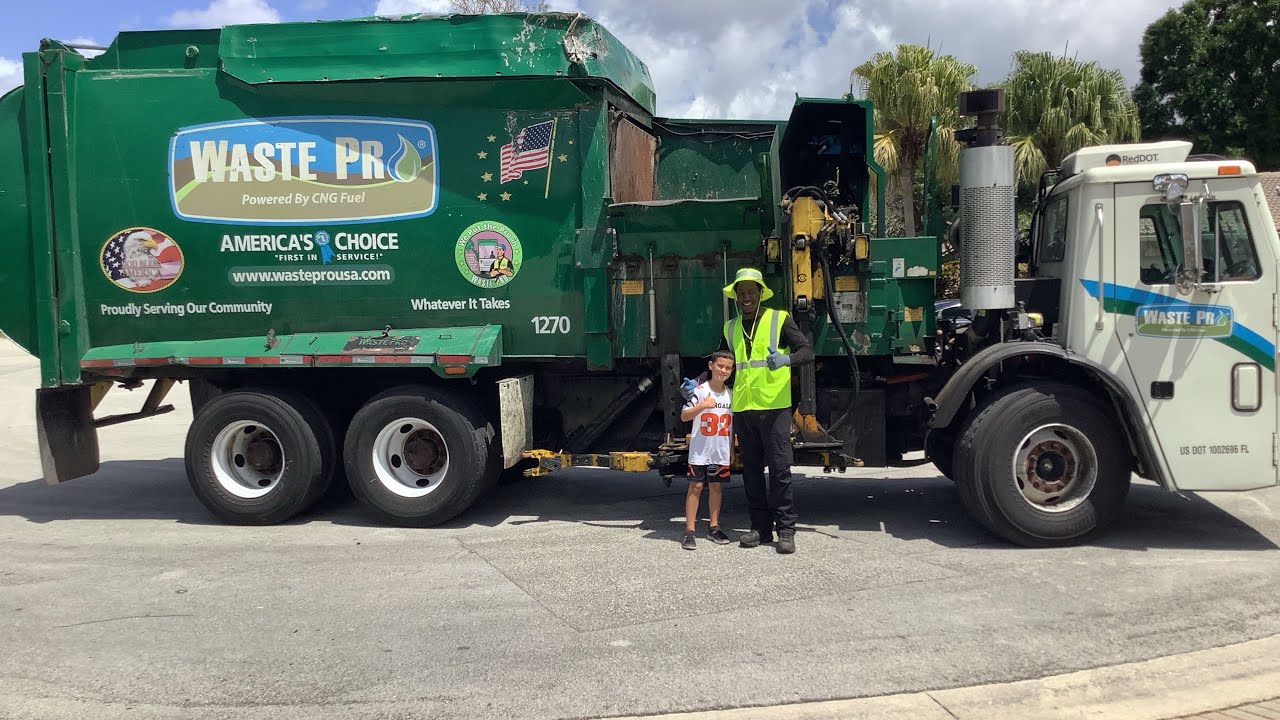 Waste Pro 1270: CNG Mack LEU Bridgeport Ranger - YouTube