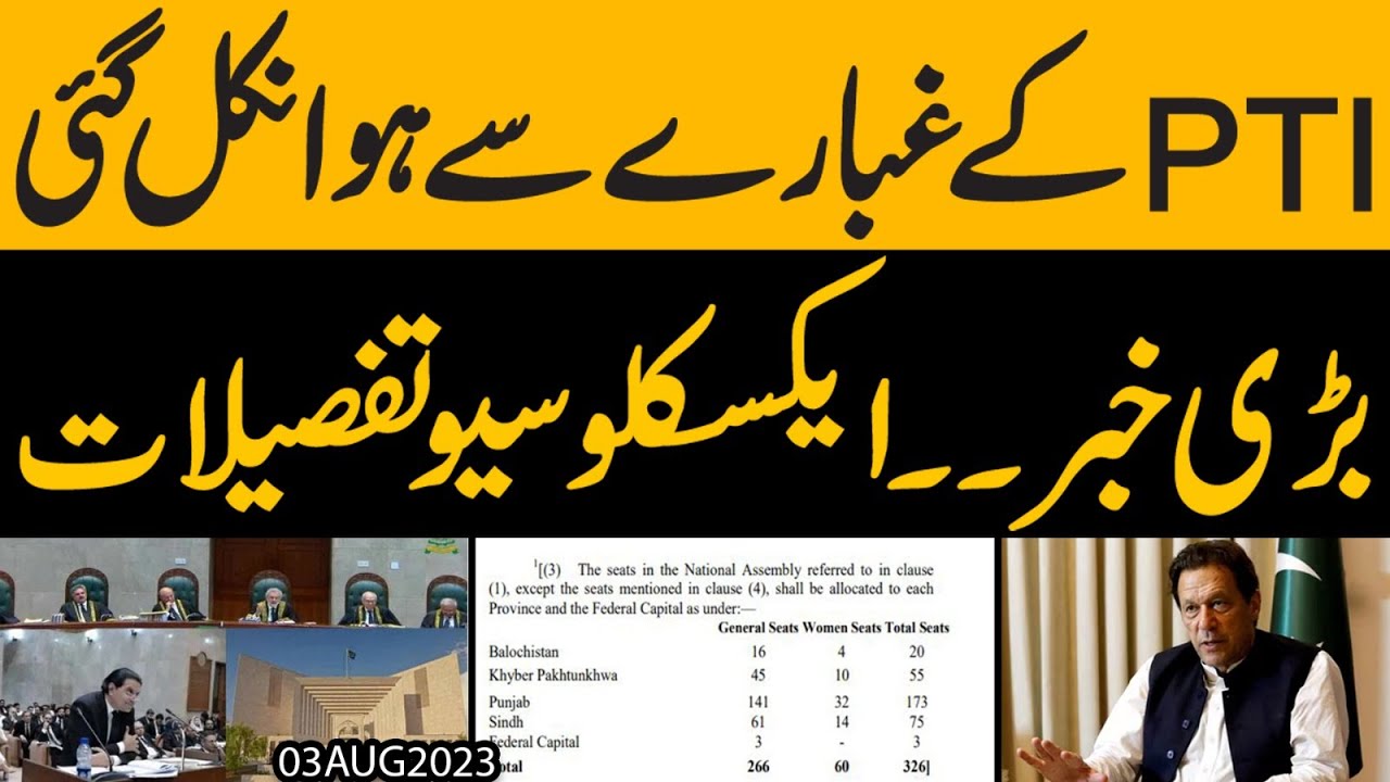 Makhsoos nashisto ka case ka Ikhtilaf faisla | PTI kay Gubaray say hawa ...