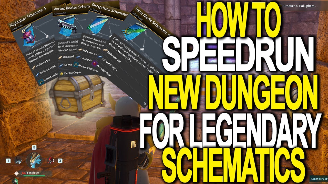 FASTEST Way To Get The NEW BROKEN Legendary Schematics I Palworld - YouTube
