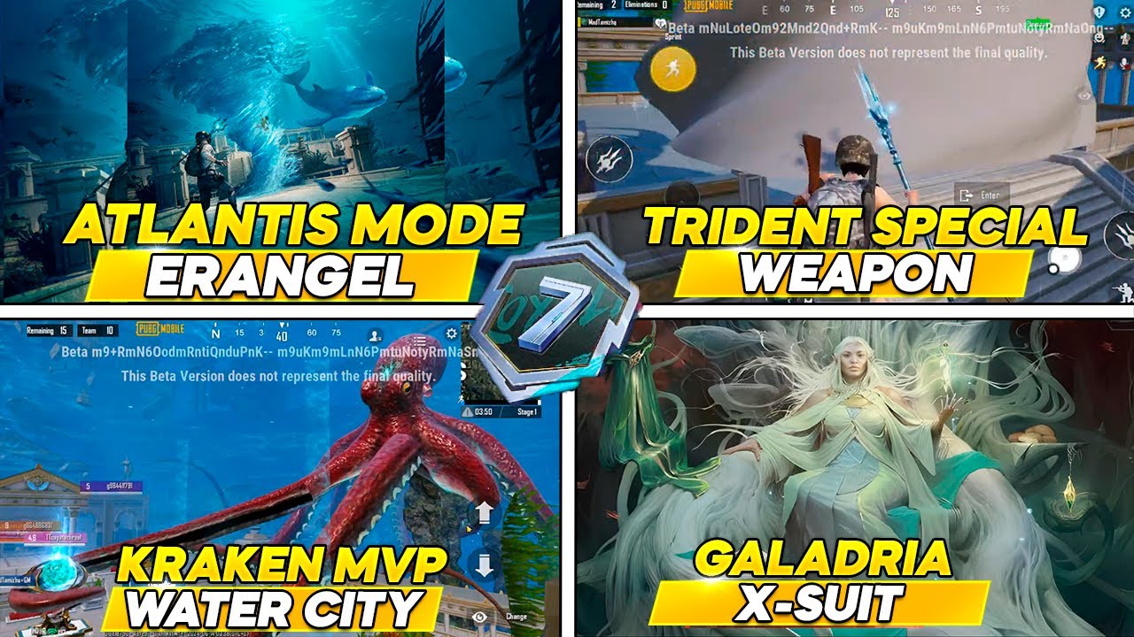 ATLANTIS NEW MODE WORLD l X-SUIT GALADRIA KRAKEN MONSTER PUBG MOBILE ...