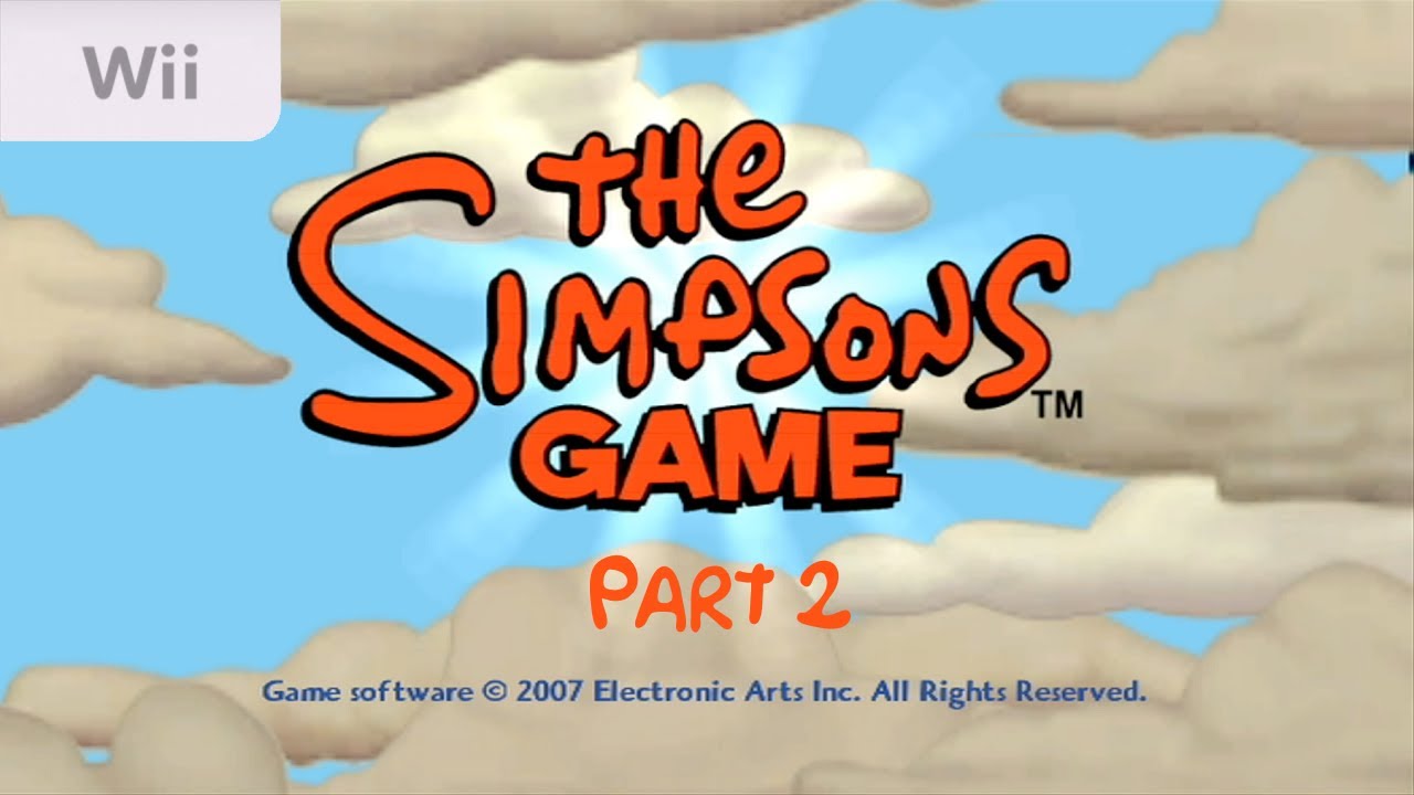 The Simpsons Game - Part 2 (Nintendo Wii Gameplay) - YouTube
