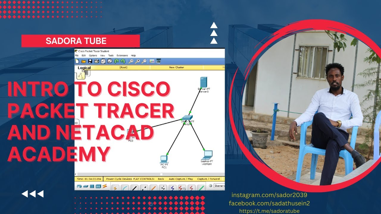 Introduction To Cisco Packet Tracer And Netacad Academy የሲስኮ ፓኬት ትሬሰር መሰረታዊ ነገሮች። Youtube