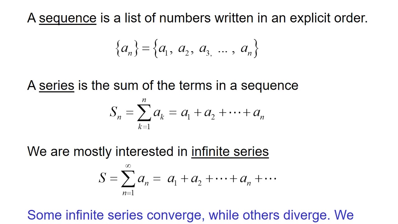 9 Intro Sequences and Series - YouTube