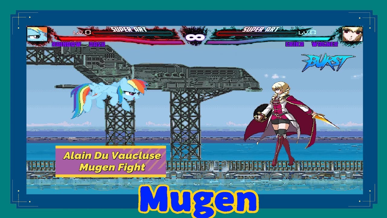 Mugen : Rainbow Dash vs Erika Wagner (Request) - YouTube