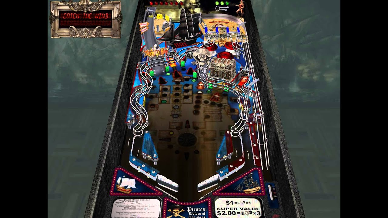 Pirates : Wolves Of The Seas (pinball table) - YouTube