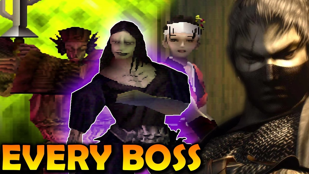 Tenchu All Bosses Every Boss Battle PS1 Stealth Assassins RIKIMARU ...