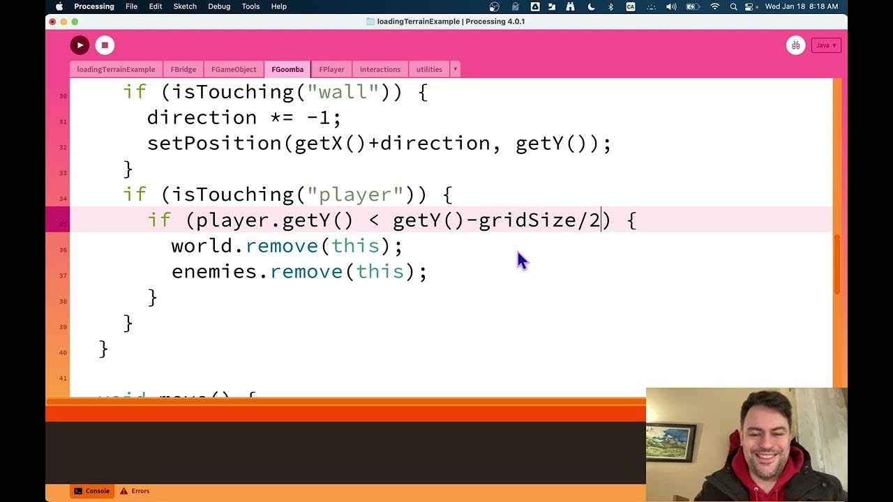 Making a Platformer in Processing with Fisica Part 10(c): Goomba ...