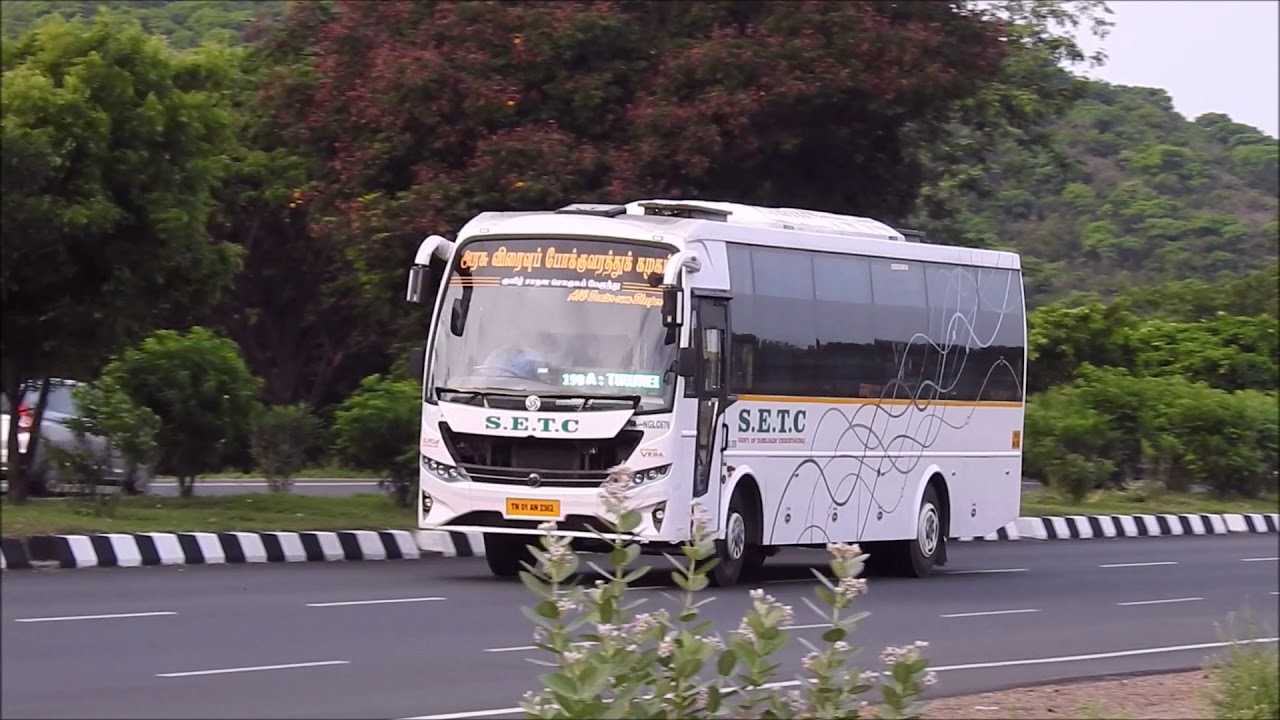 SETC white buses spotted near Chengulpattu - YouTube